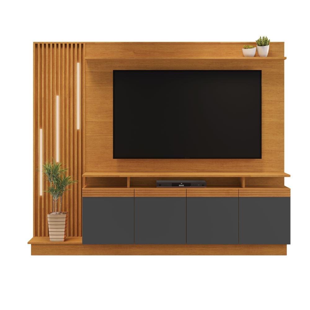 Estante Home para TV até 65 Polegadas 4 Portas Absoluto JCM