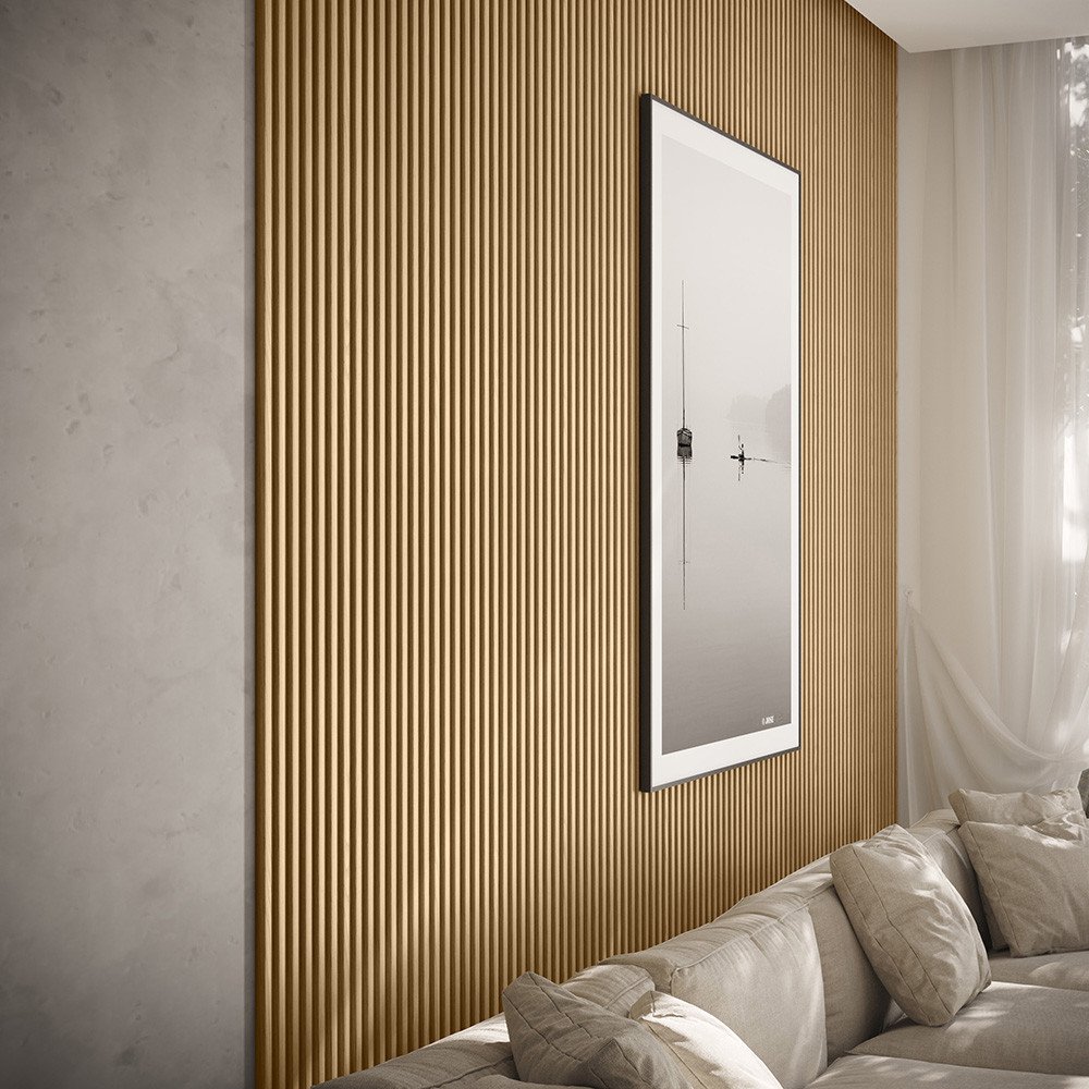 Painel Ripado Lateral 15mm para Revestimento de Parede Linea Brasil