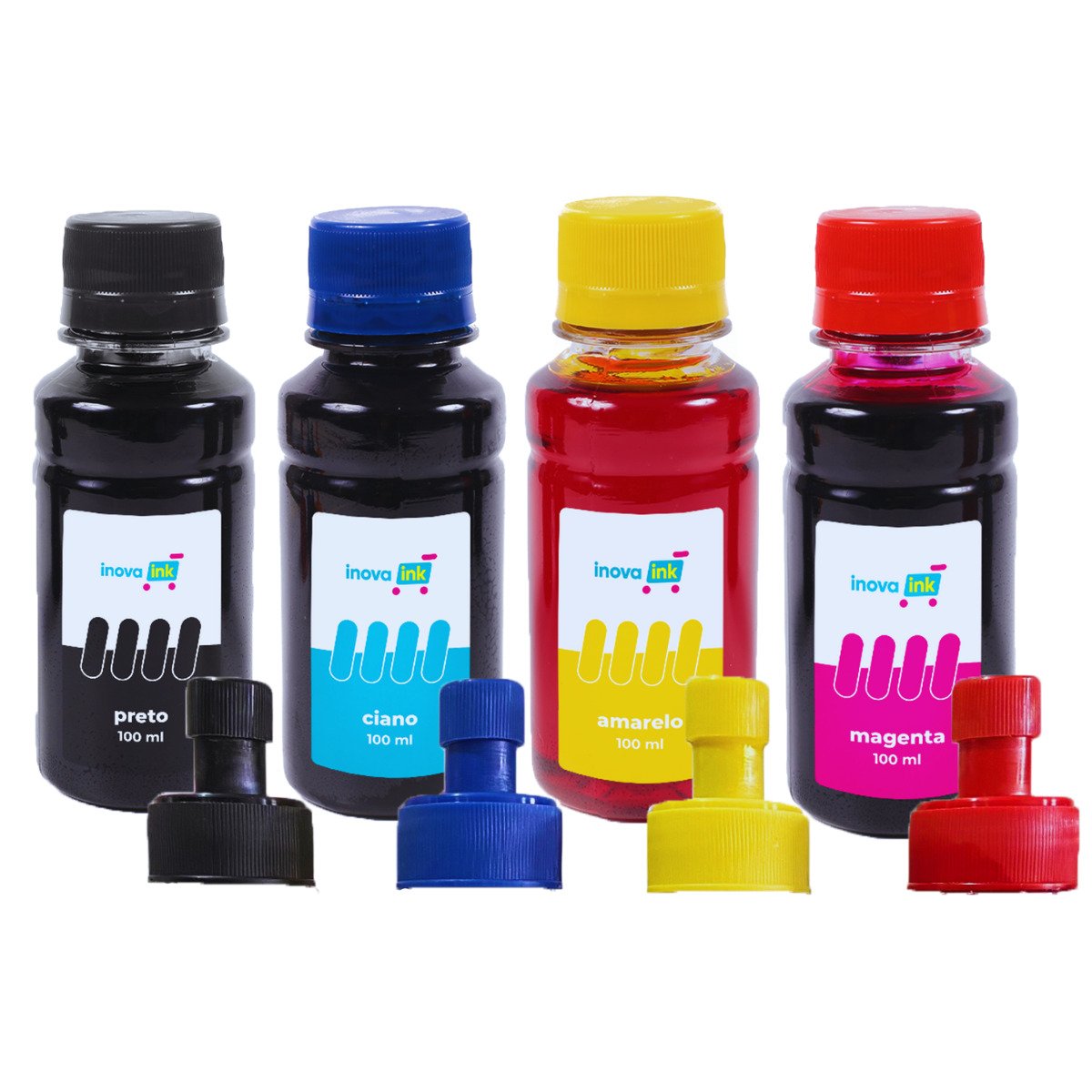 Kit 4 Tintas Impressora xp411 xp431 xp441 xp702 xp802 Inova Ink 100ml