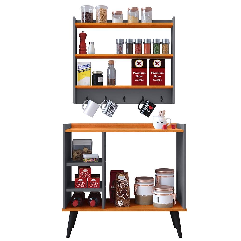 Kit Decorativo Aparador Buffet Maria Pés Palito Armário Suspenso Amélia ...