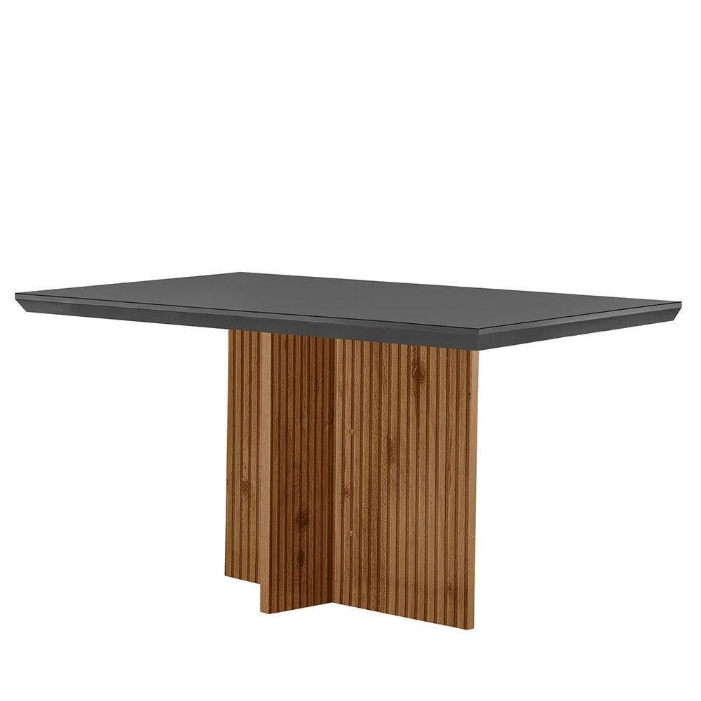 Mesa Para Sala De Jantar Olimpia 120cm Em Mdf E Vidro Canto Reto ...