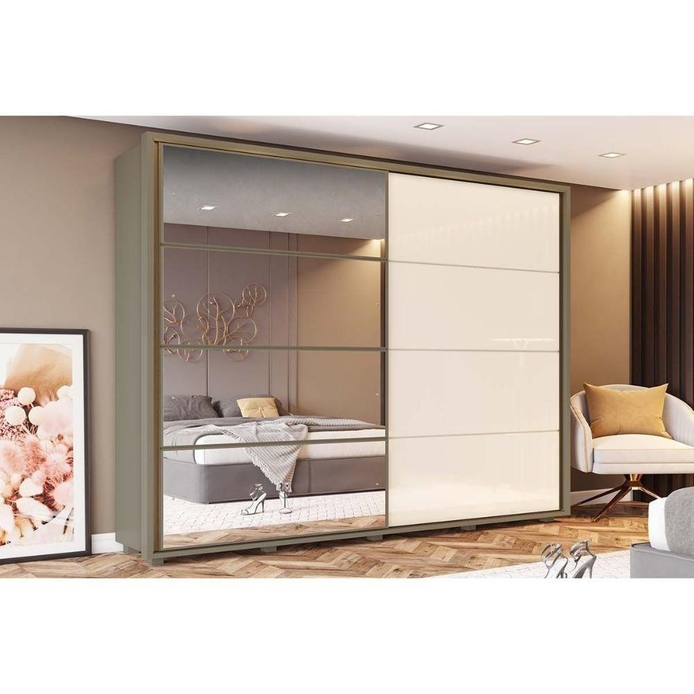 Guarda Roupas 2 Portas De Correr Cavic De Correr E 6 Gavetas C- Espelho ...