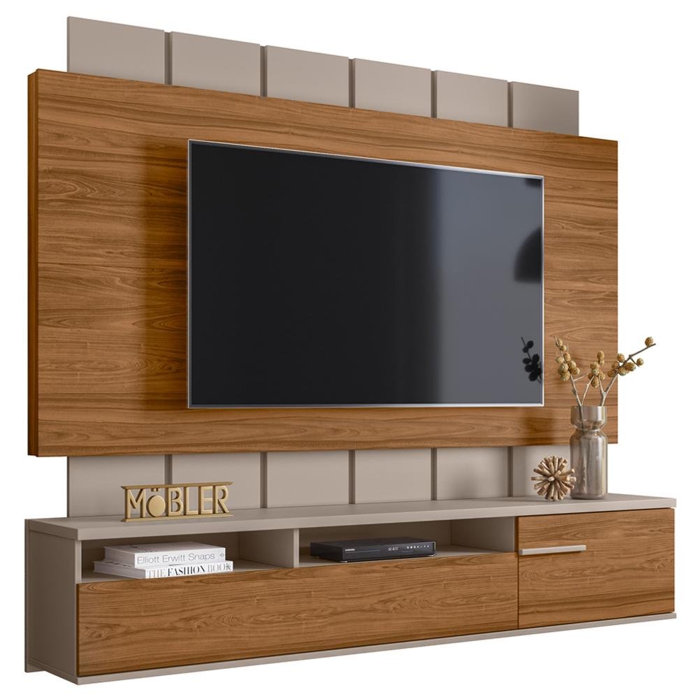 Painel Susp TV 70 Pol 181 cm 2001129 Grigio Cinamomo Mell MBL