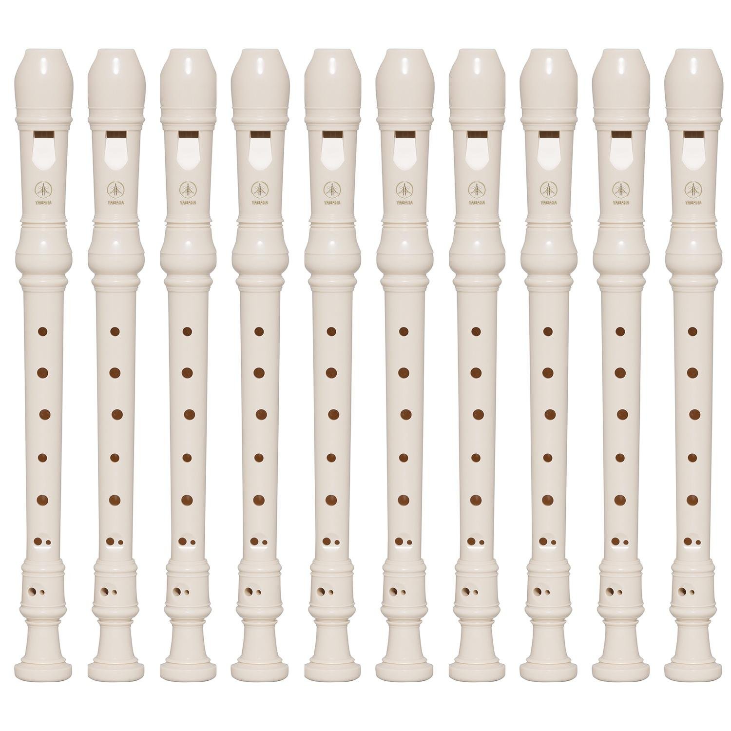 Kit 10 Flautas Doce Soprano Barroca Em C YRS-24B Yamaha
