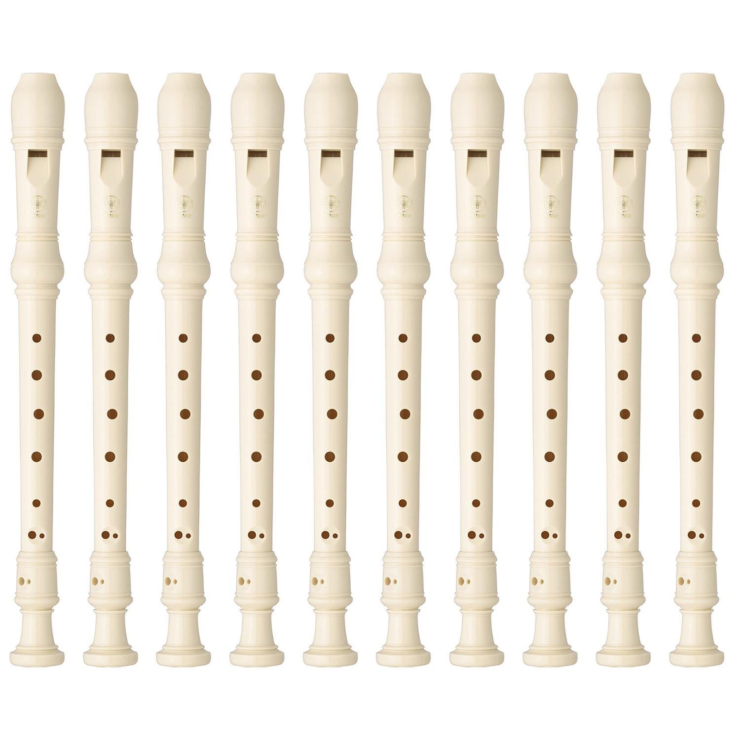 Kit 10 Flautas Doce Soprano Germânica Em C YRS-23 Yamaha