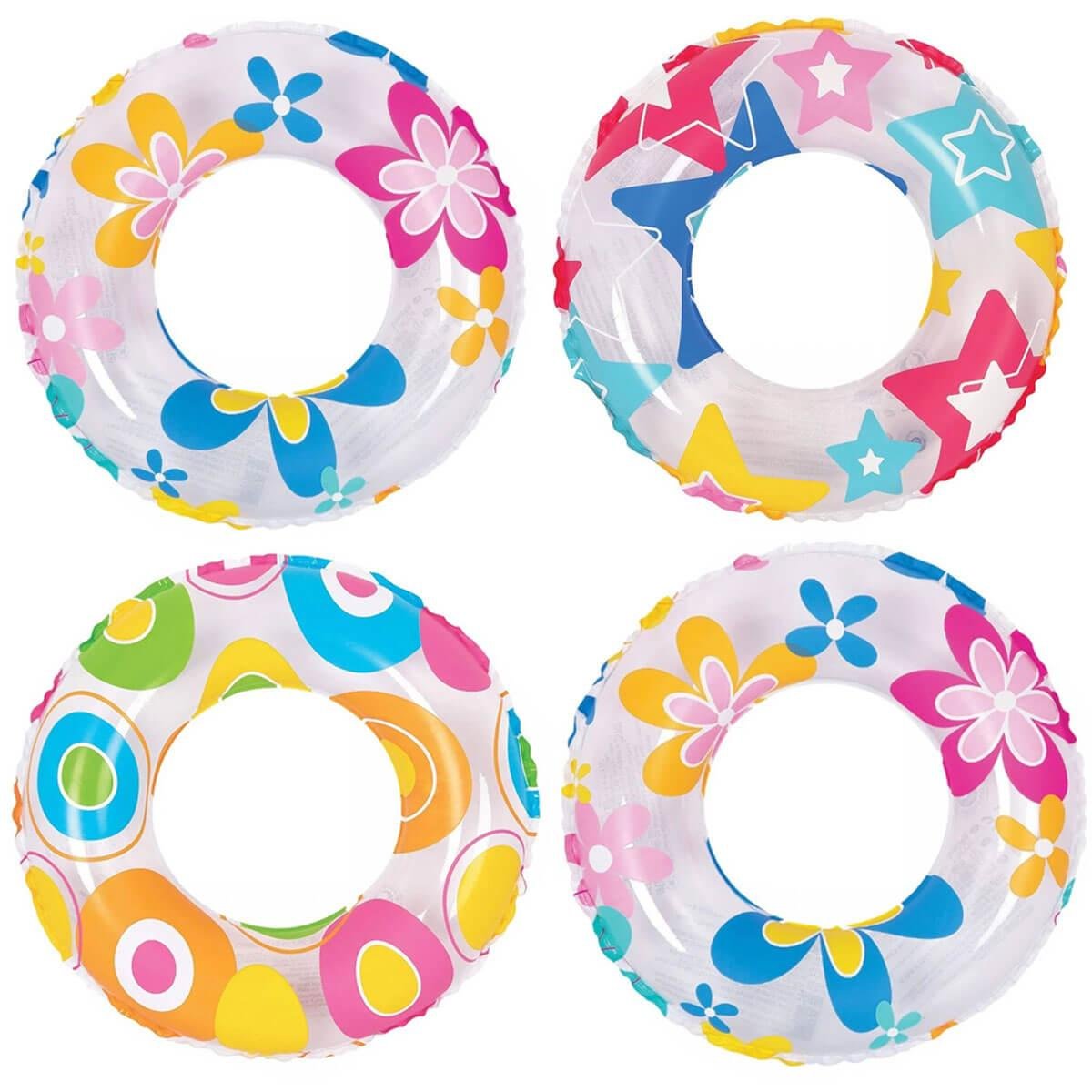 Conjunto 4 Boias Infantis para Piscina 60cm em PVC Sortidas Coloridas ...
