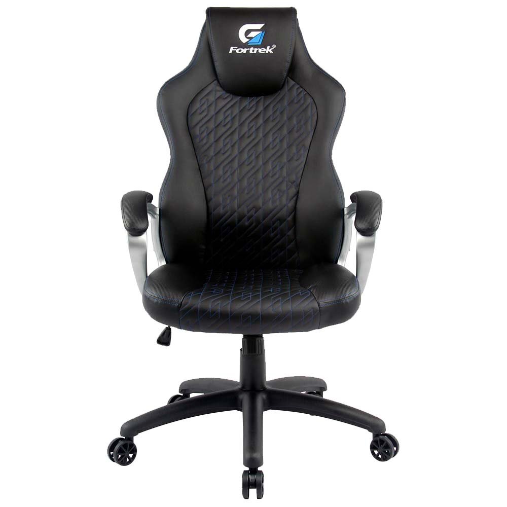 CADEIRA GAMER FORTREK BLACKFIRE PRETA/AZUL COM REGULACAO DE ALTURA ...