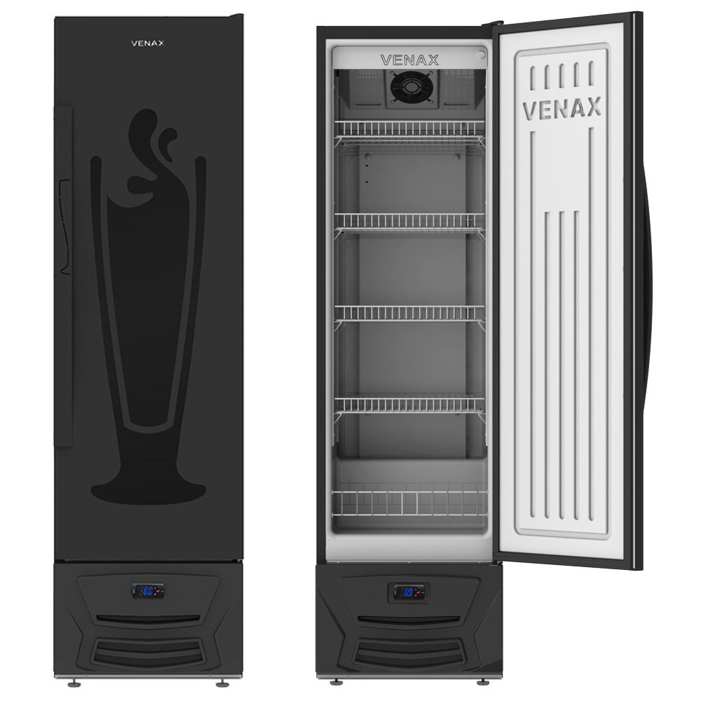 Cervejeira Venax, 1 Porta, 209 Litros, Controlador Digital, Preta ...