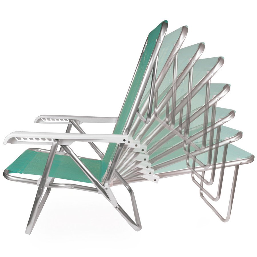 Cadeira de Praia Alta Reclinável Mor 8 Posições - 2271 | Lojas Colombo