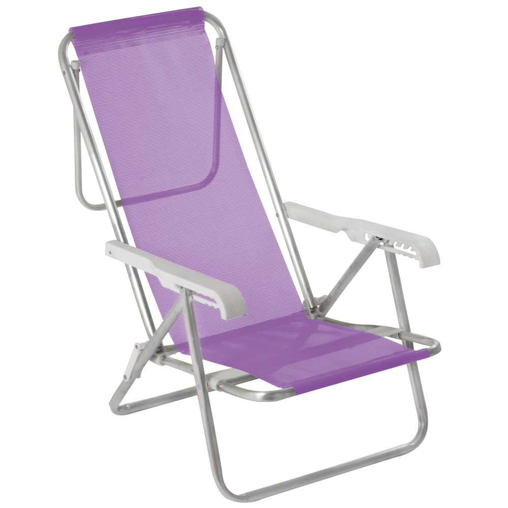 Cadeira de Praia Alta Reclinável de Alumínio Mor 8 Posições | Lojas Colombo