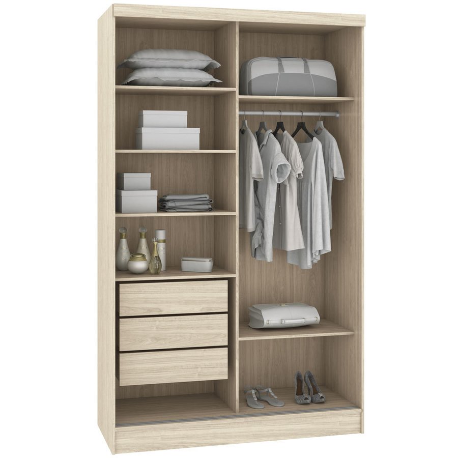 Guarda-Roupa / Roupeiro Móveis Castro Requinte, 2 Portas de Correr ...