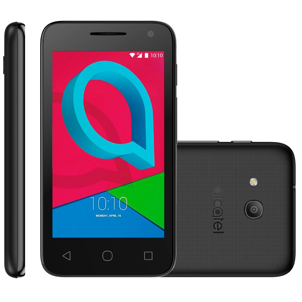 Smartphone Alcatel Pixi 4'', 8GB, 8MP, Dual Chip, 3G, Preto - 4034E ...