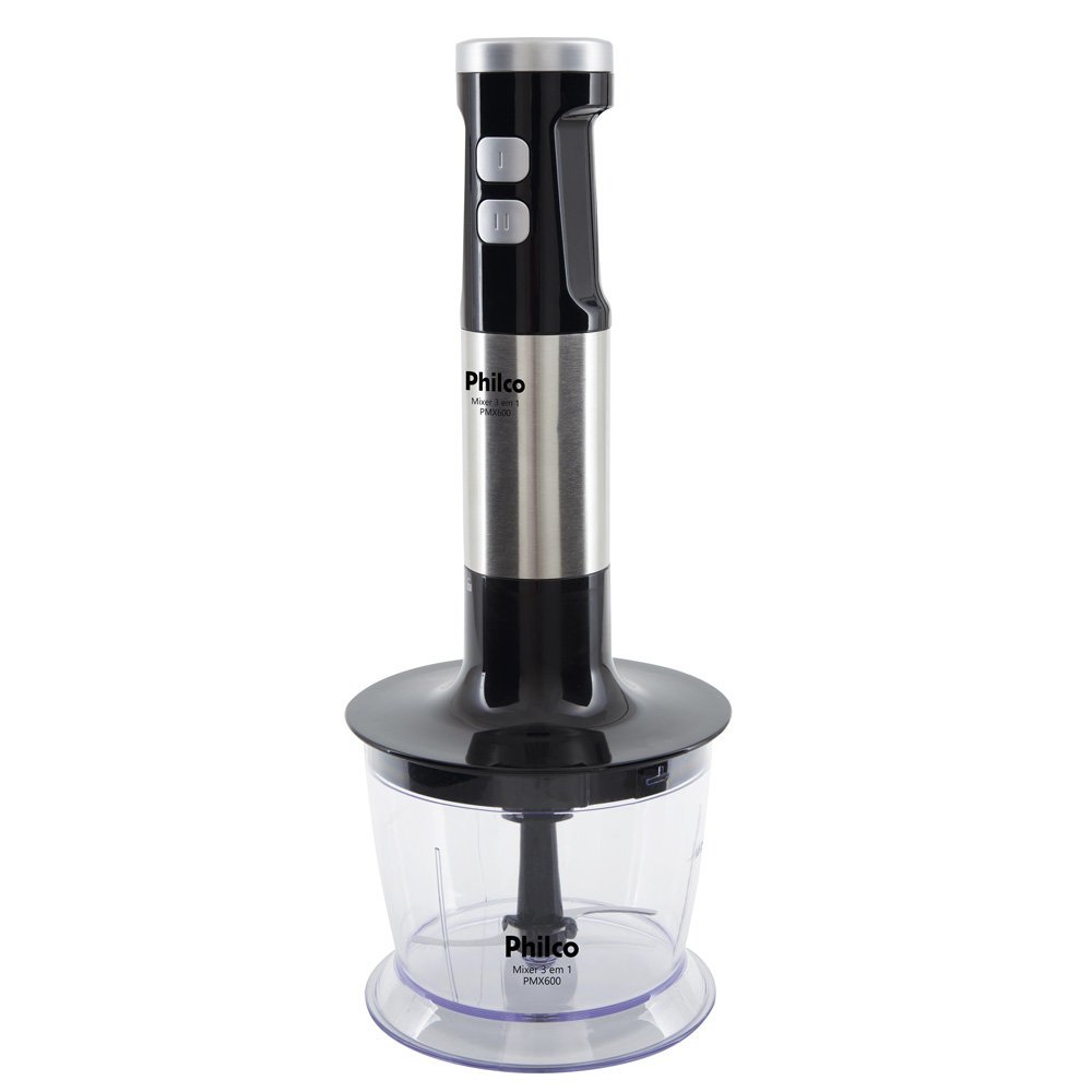 Mixer Philco 3 em 1, 2 Velocidades, Lâminas em Aço Inoxidável, 600W ...