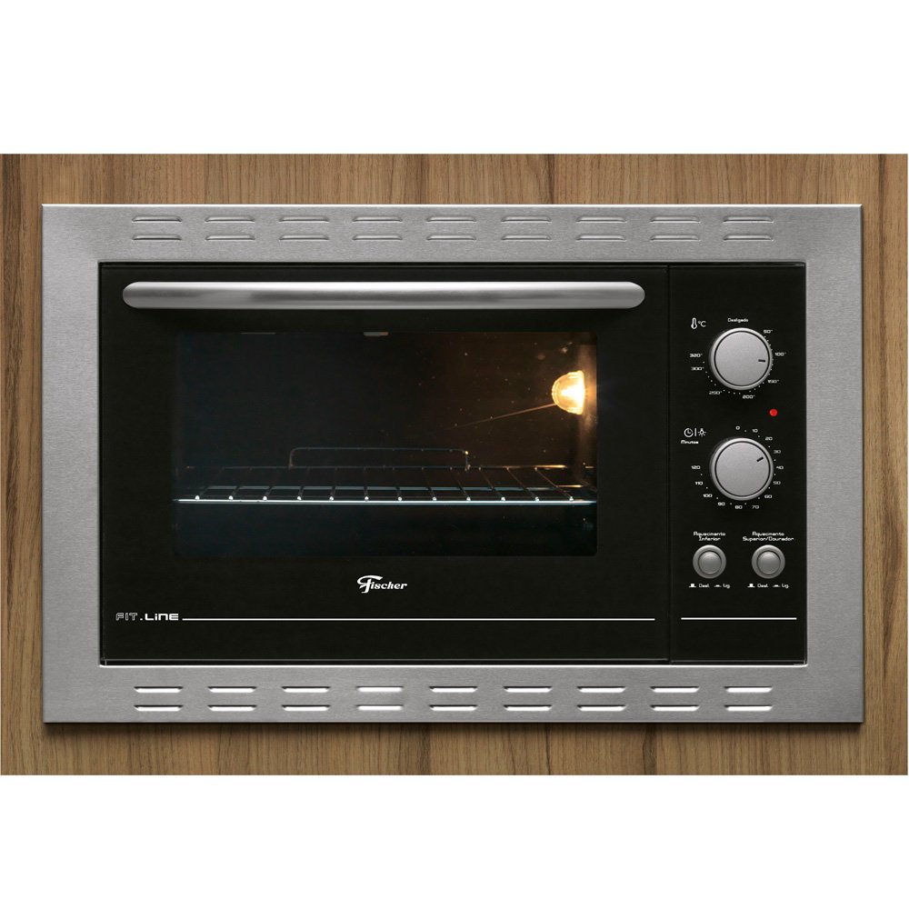Forno Elétrico de Embutir Fischer Fit Line, 44 Litros, Timer - 26817 ...
