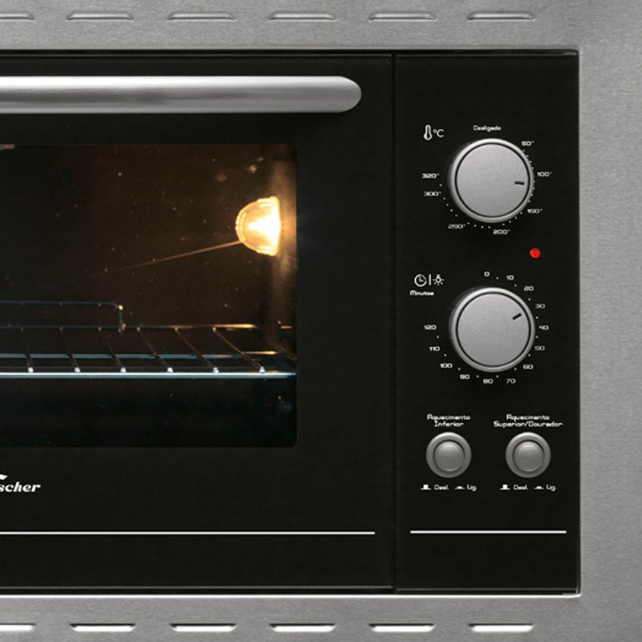 Forno Elétrico de Embutir Fischer Fit Line, 44 Litros, Timer - 26817 ...