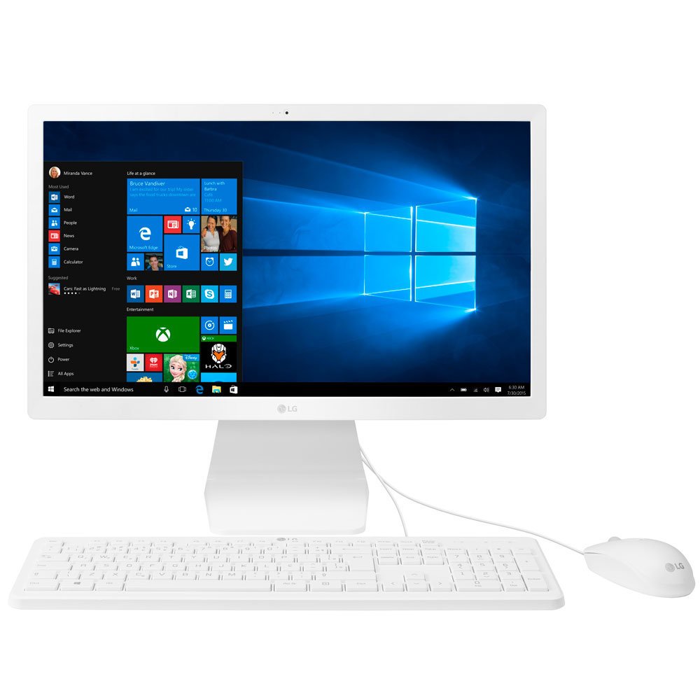 Desktop All in One LG 21'5'' Full HD IPS, Intel Celeron, 500GB - 22V280 ...