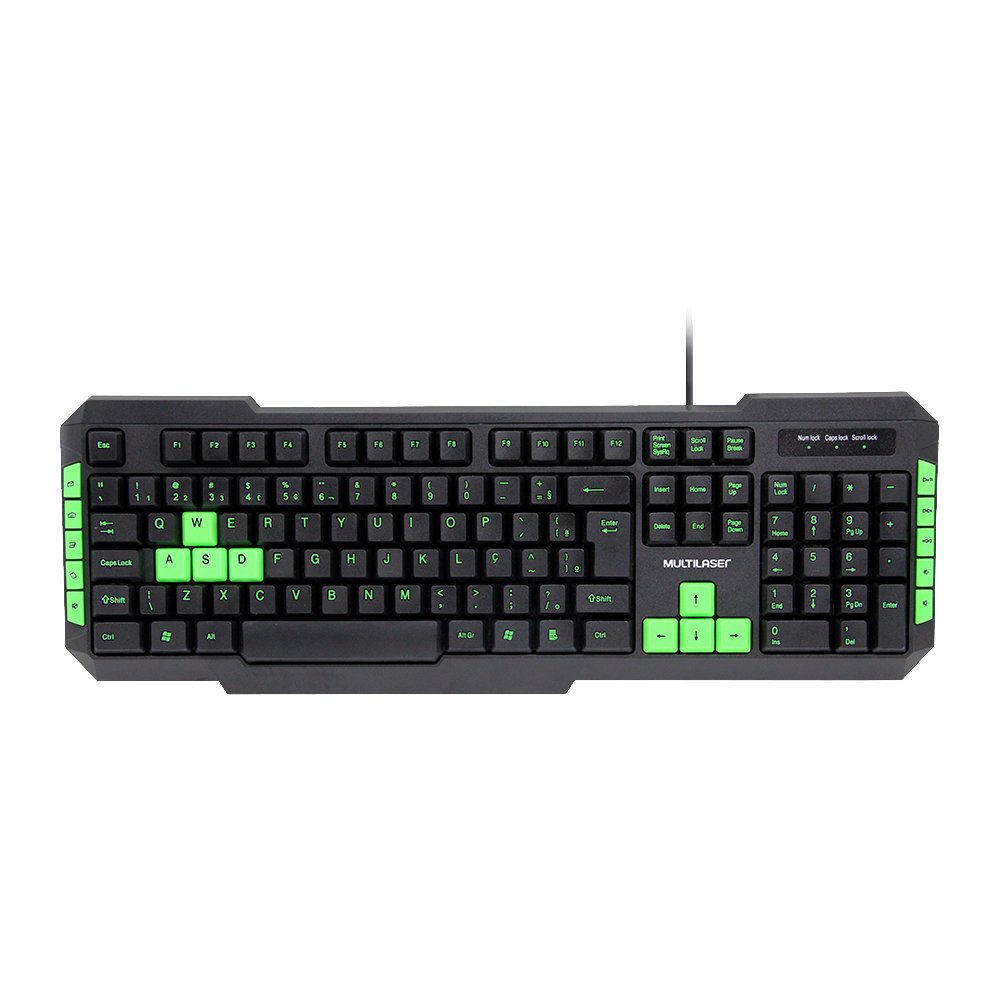 Teclado Gamer Multilaser Hotkey, Teclas Gamer Preto | Lojas Colombo